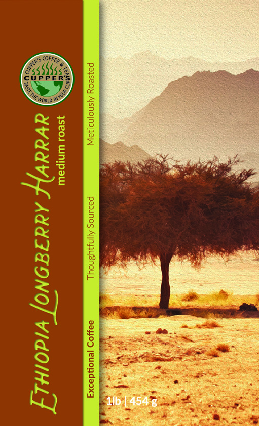 Ethiopia Longberry Harrar Coffee | Cupper's Coffee & Tea