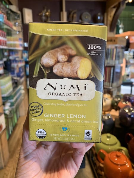 Numi Decaf Lemon Ginger Herbal Tea Bags | Cupper's Coffee & Tea