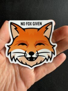 No Fox Given Sticker - Cupper's Coffee & Tea